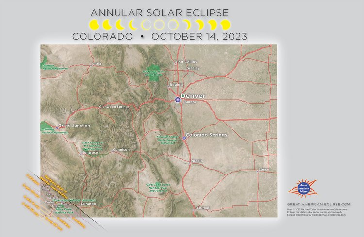 Annular solar eclipse 2023 Colorado — Great American Eclipse