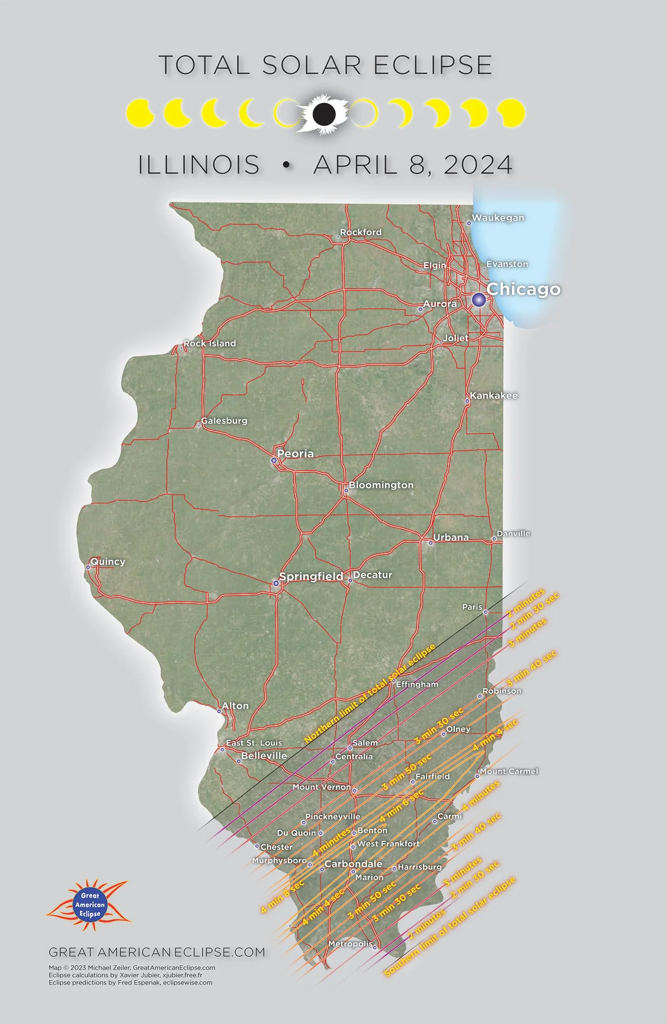 Total Solar Eclipse 2024 Illinois — Great American Eclipse