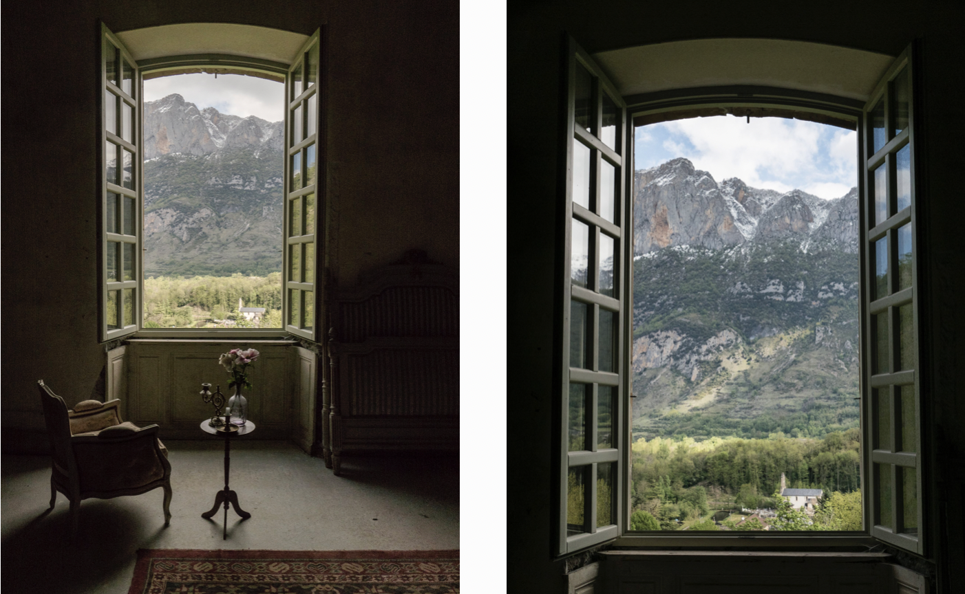 Before & After - The Chambre Olympe de Gouges — Château de Gudanes