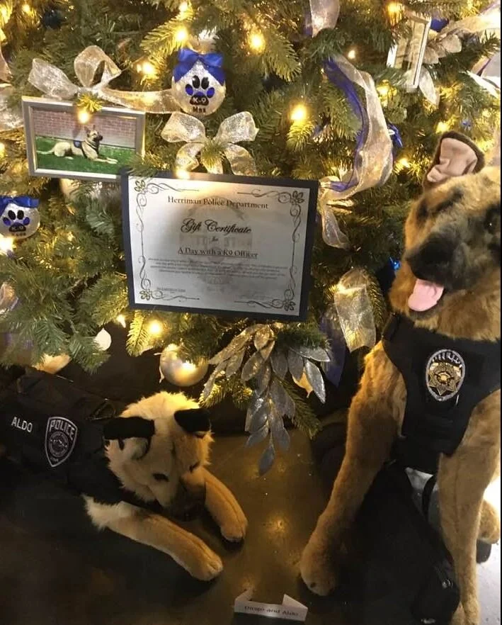 Friends for UPD K9 assists with Fallen K9 Xmas Tree — The Friends For ...