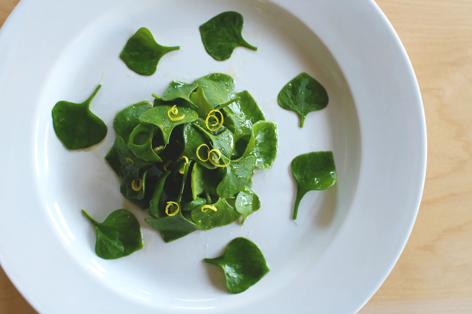 Foraged Miner's Lettuce Salad — Braised & Burnt