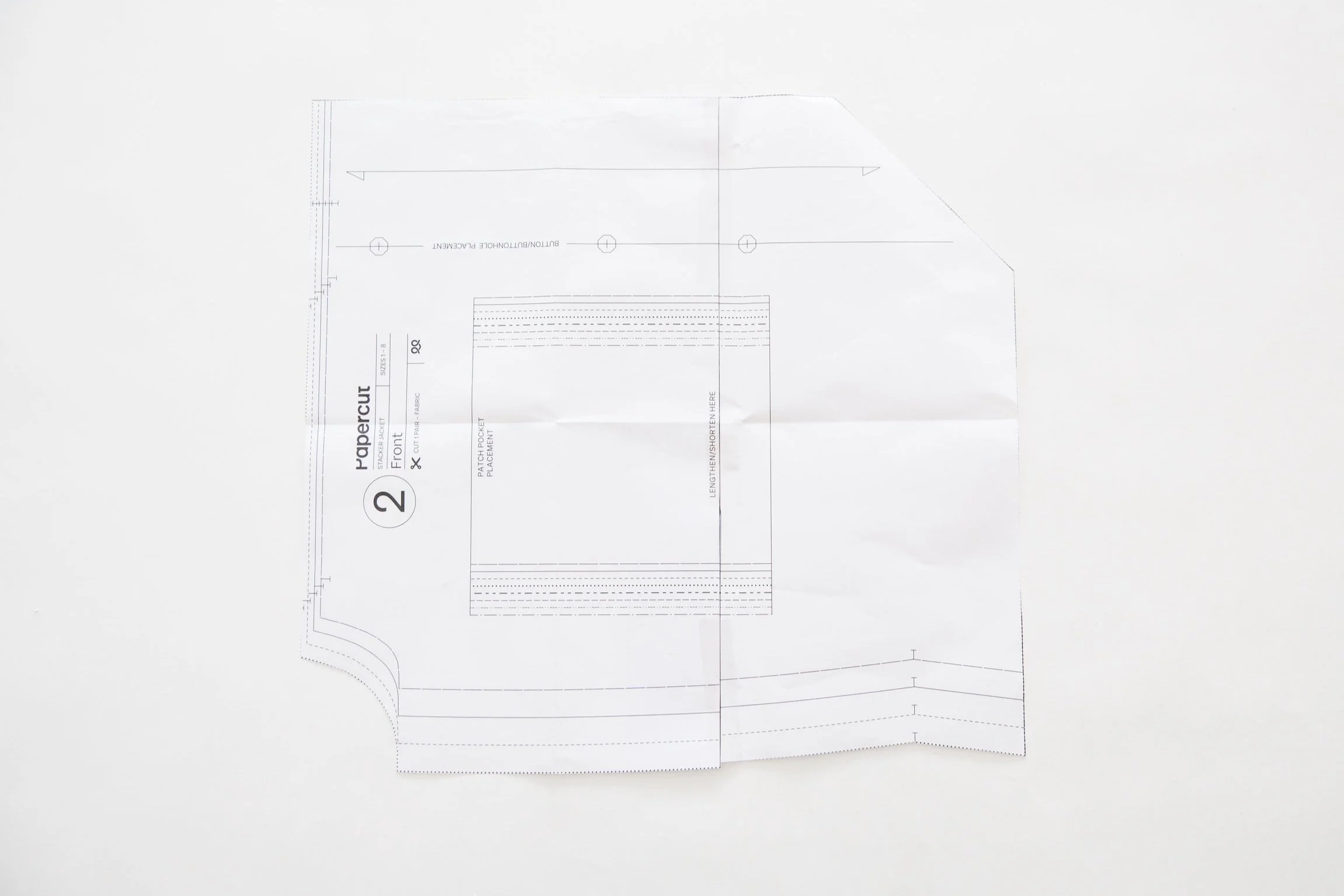 Pattern Adjustment - The Cropped Stacker Jacket — Papercut Patterns
