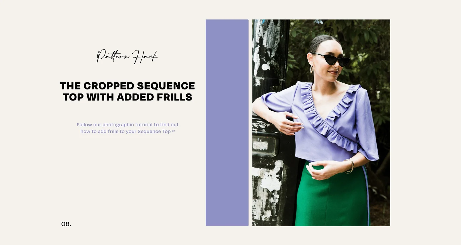 Pattern Hack - The Sequence Blouse with Added Frills — Papercut Patterns