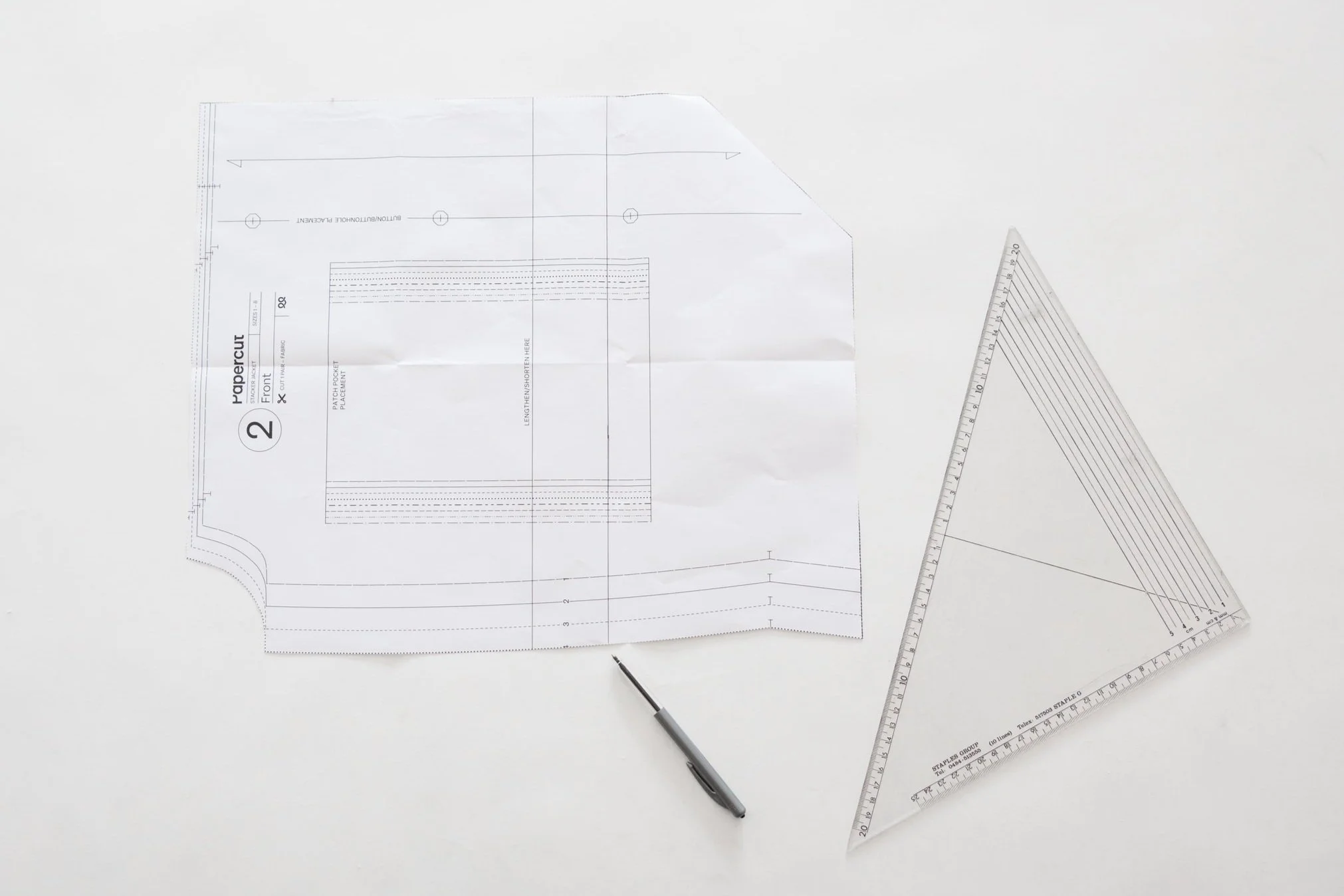 Pattern Adjustment - The Cropped Stacker Jacket — Papercut Patterns
