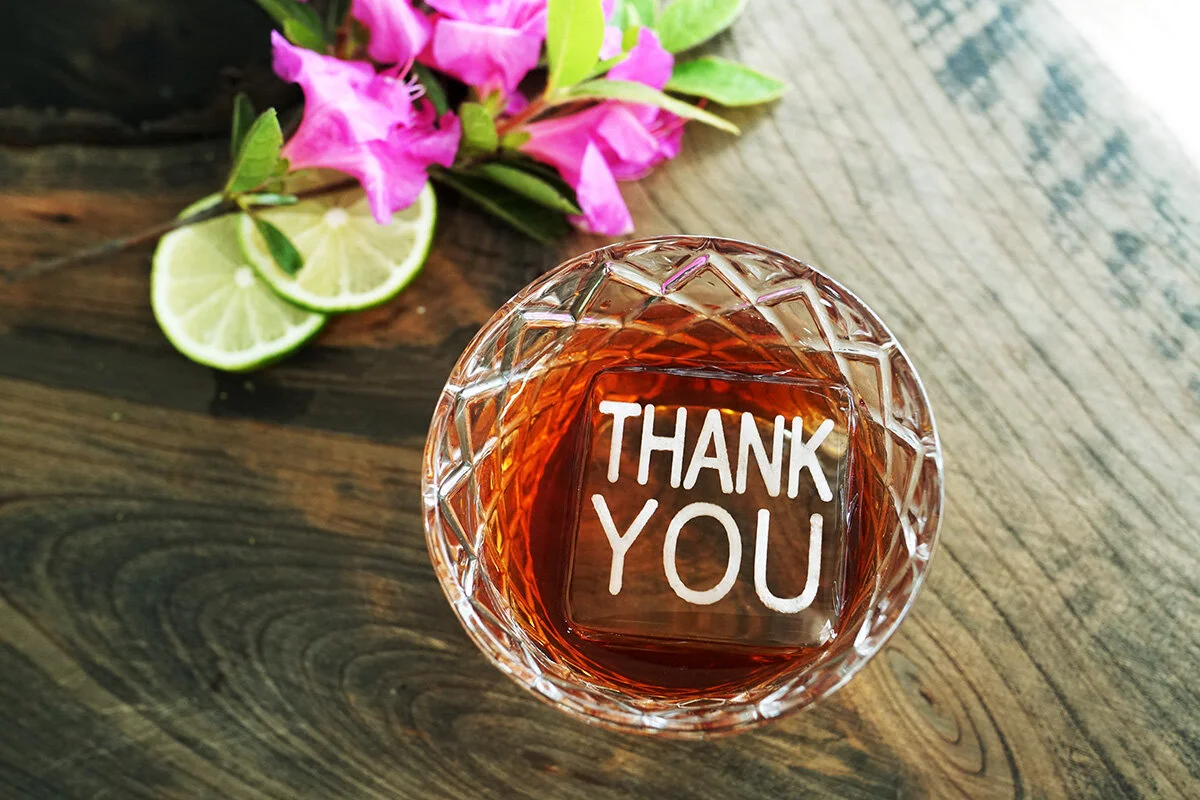 MESSAGE CUBES — Custom Cocktail Ice Cubes | Ice Modern