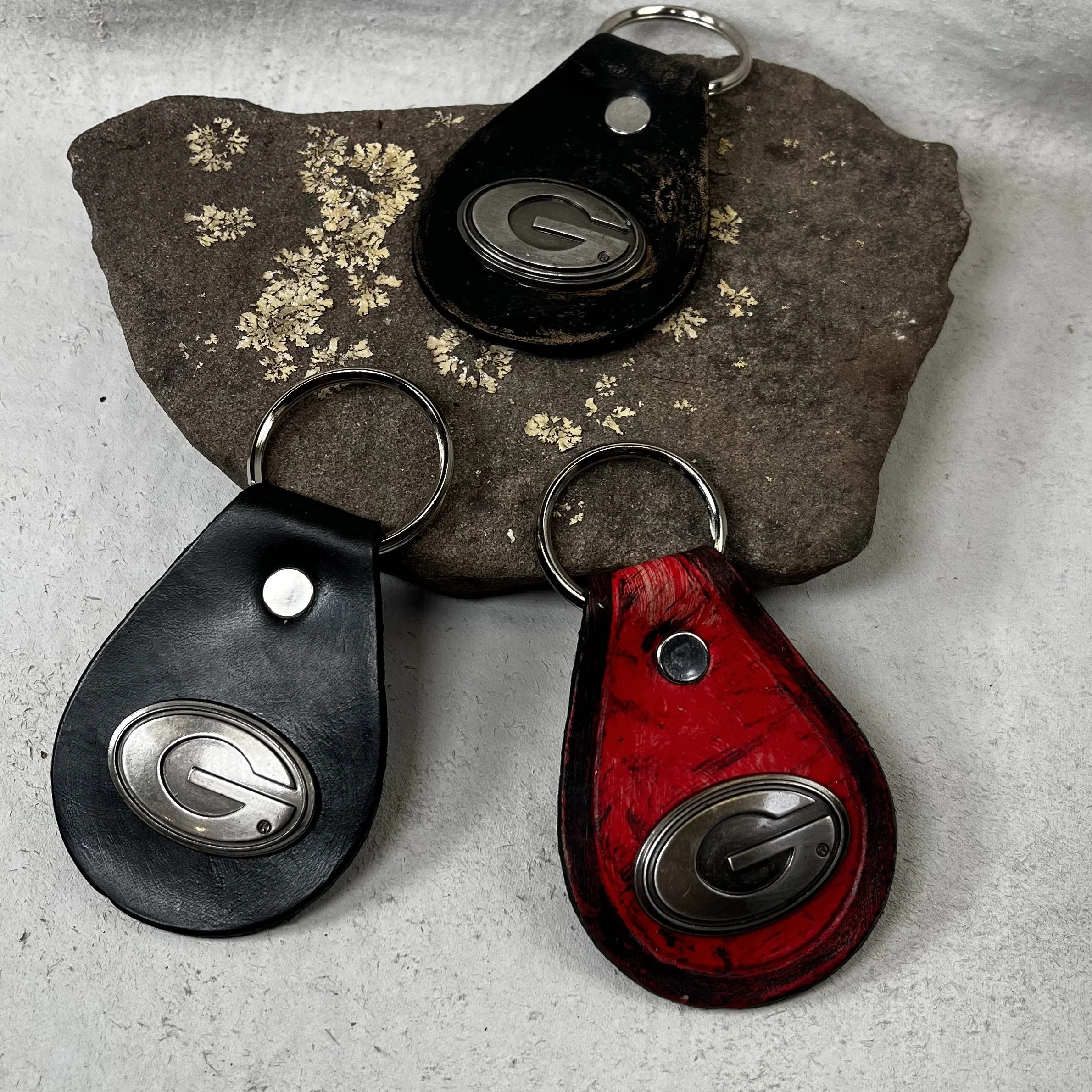 UGA Old School Key Ring — Masada Leather