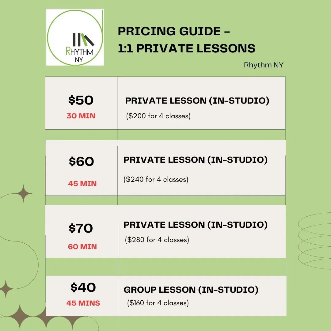 Pricing — Rhythm NY