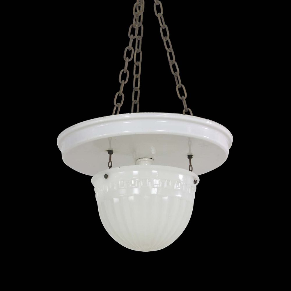 Antique Glass Bowl Ceiling Light