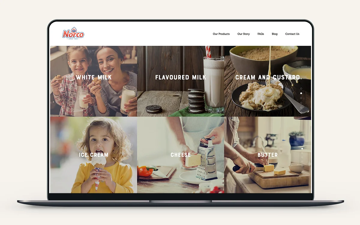 Norco Foods: Website — Clausen Design