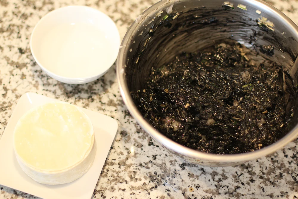 black dumplings (squid ink dumplings)t-square in the kitchen