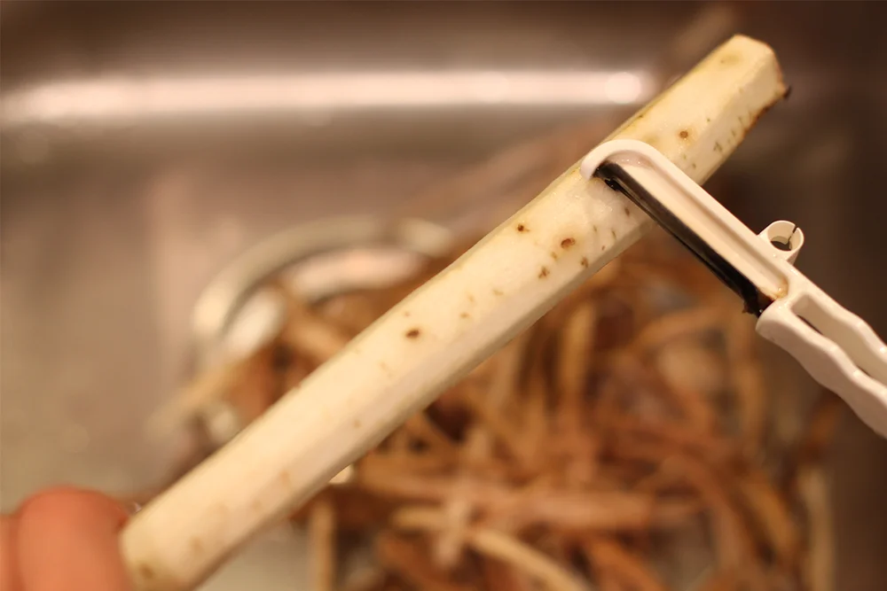 soy braised burdock roott-square in the kitchen