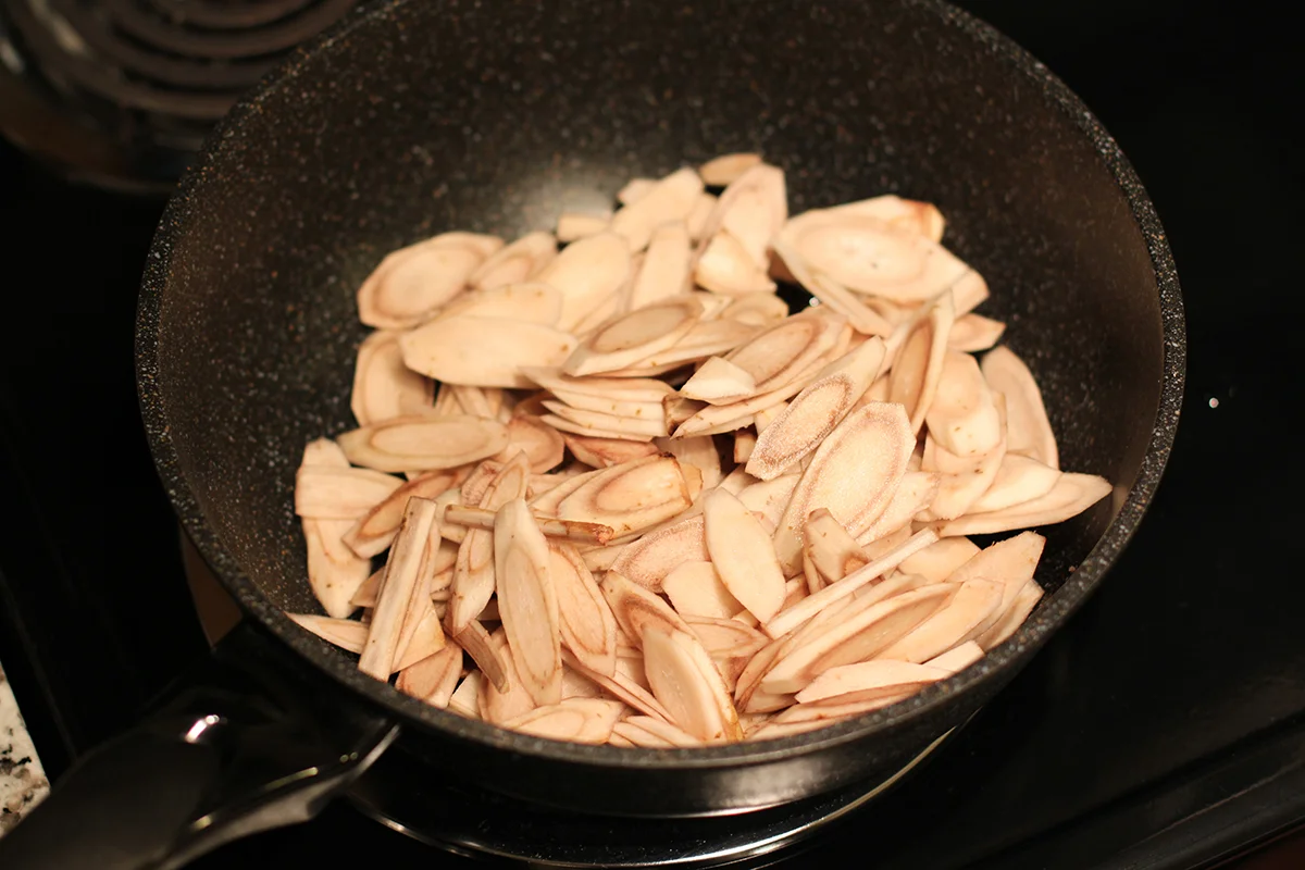 soy braised burdock roott-square in the kitchen