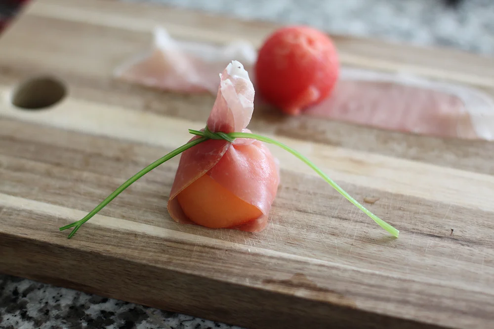 italian appetizer duot-square in the kitchen