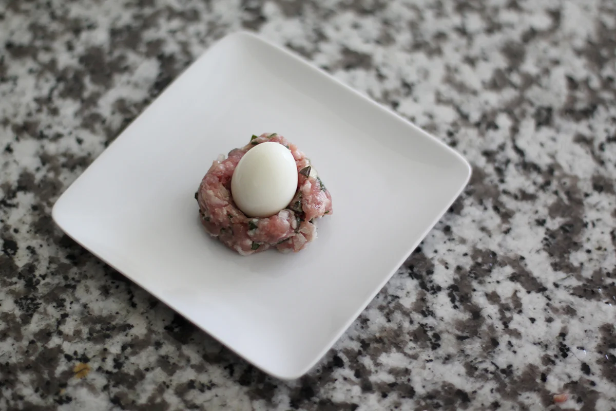 scotch quail eggst-square in the kitchen