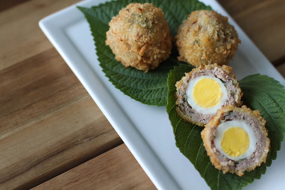 scotch quail eggst-square in the kitchen