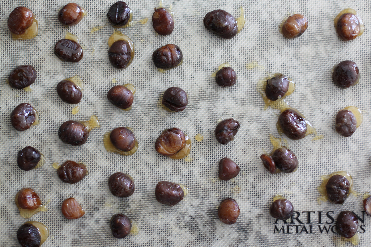 marron glace song-pyeon (candied chestnut rice cake)t-square in the kitchen