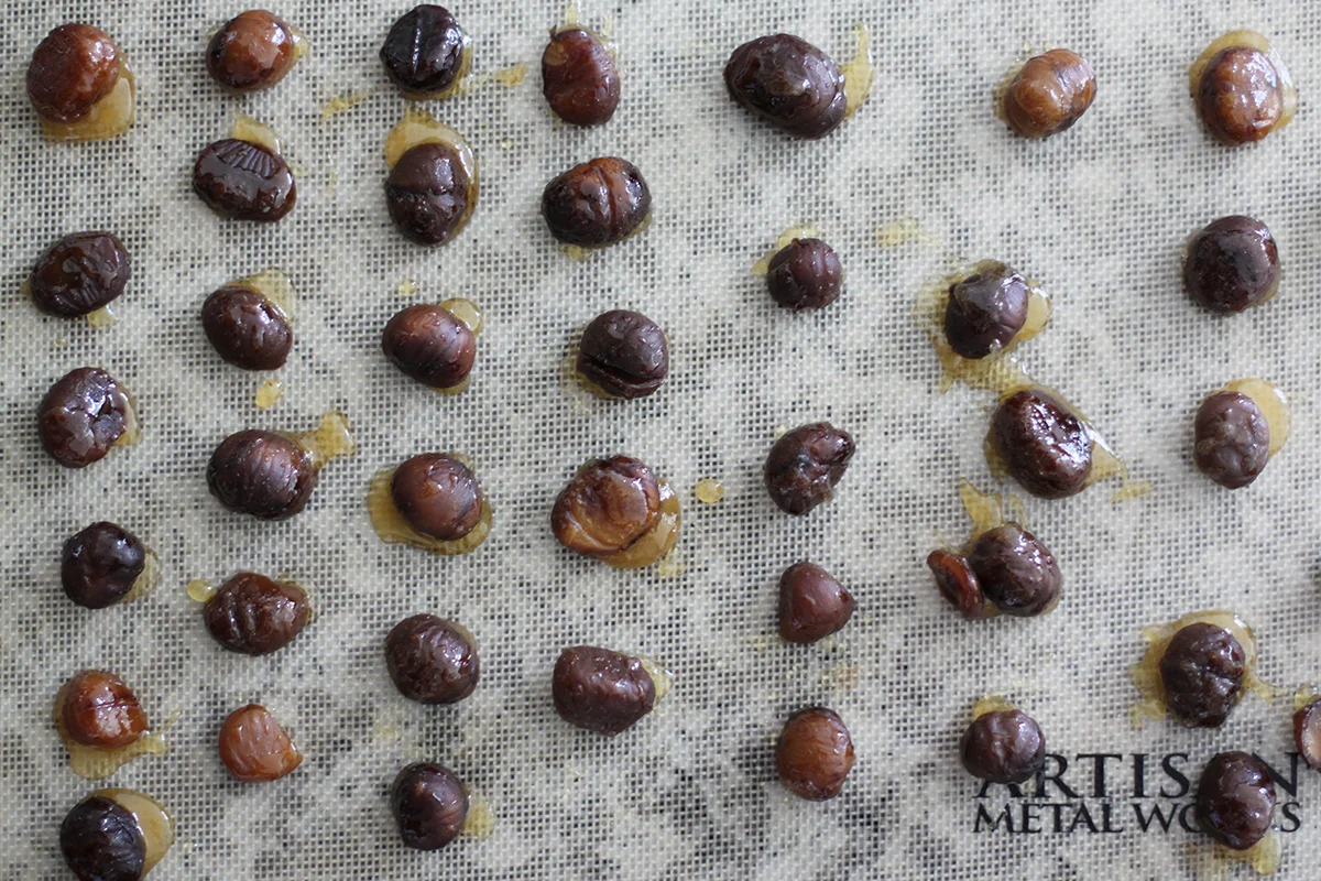 marron glace song-pyeon (candied chestnut rice cake)t-square in the kitchen