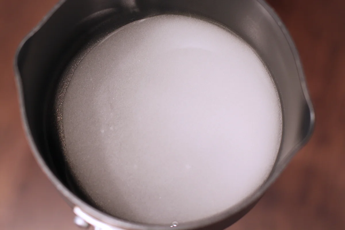 basic simple syrupt-square in the kitchen