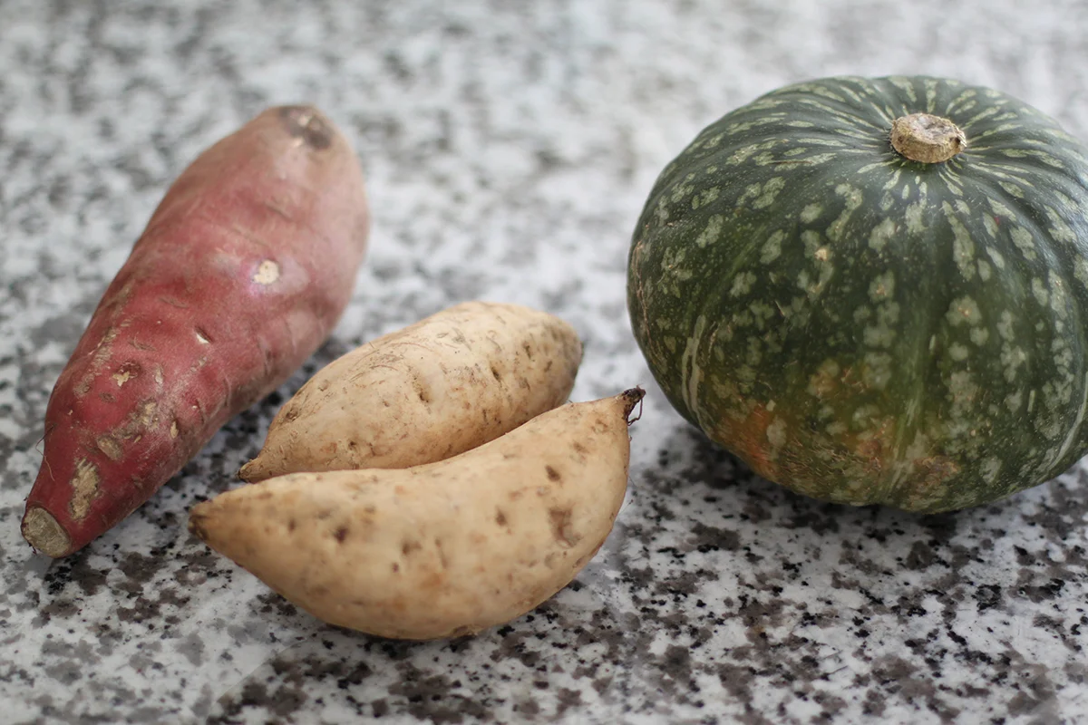 mini sweet potato triflet-square in the kitchen