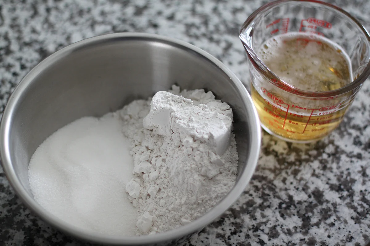 beer breadt-square in the kitchen