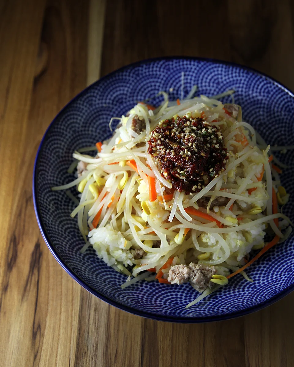 bean sprout ricet-square in the kitchen
