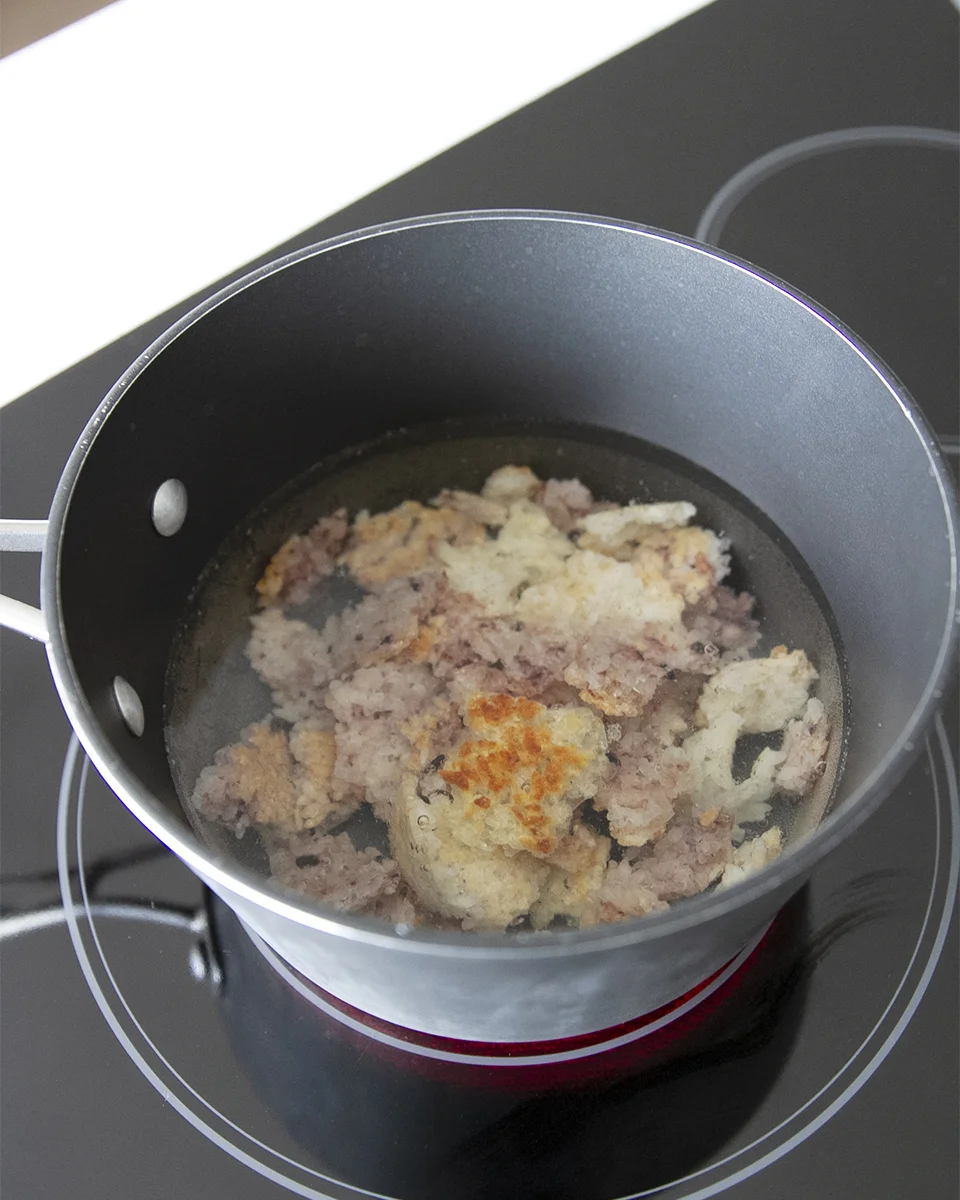 korean scorched rice soup (noo-roong-jee)t-square in the kitchen