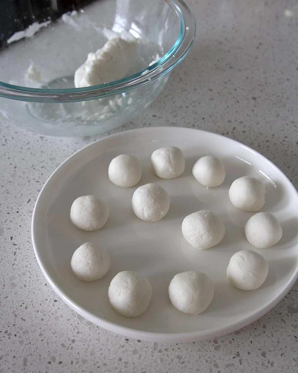 chocolate-honey dangot-square in the kitchen