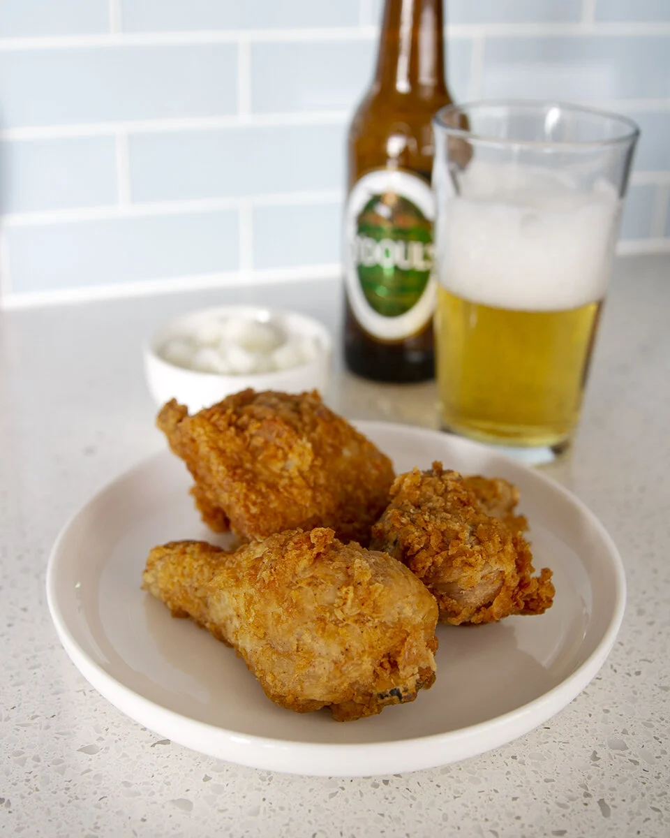 chicken and beer (chi-maek)t-square in the kitchen