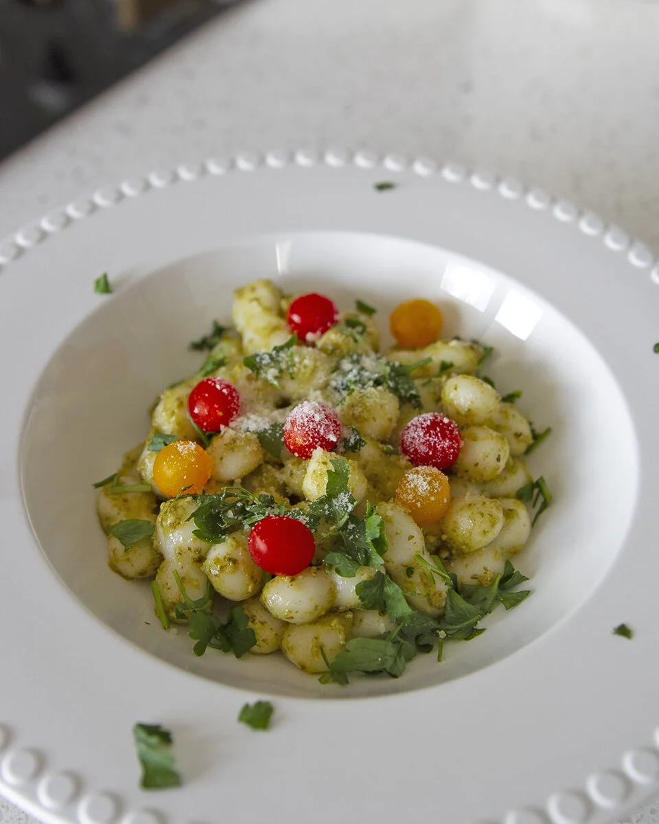 pesto rice cake t-square in the kitchen