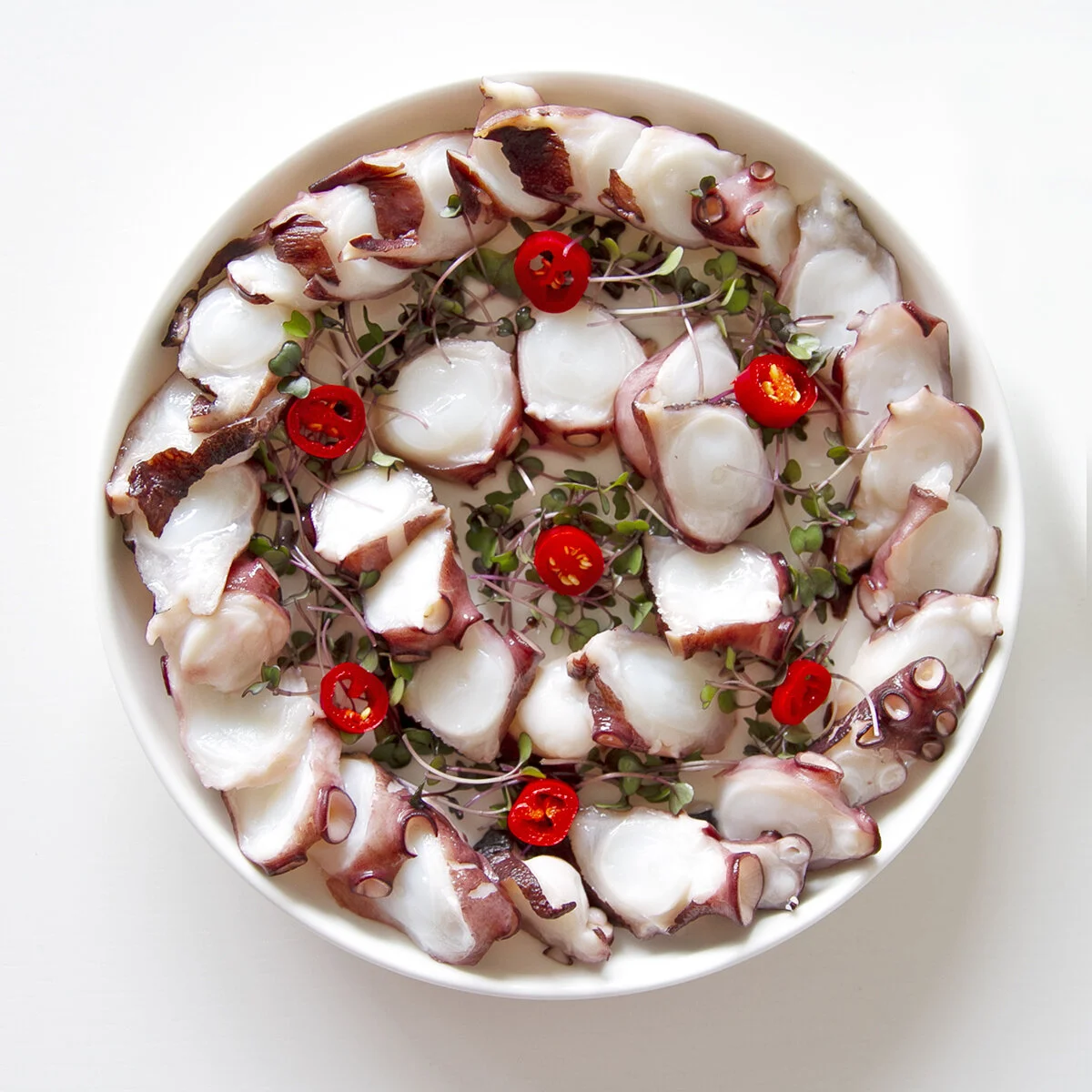 boiler octopus w/ sweet soy saucet-square in the kitchen