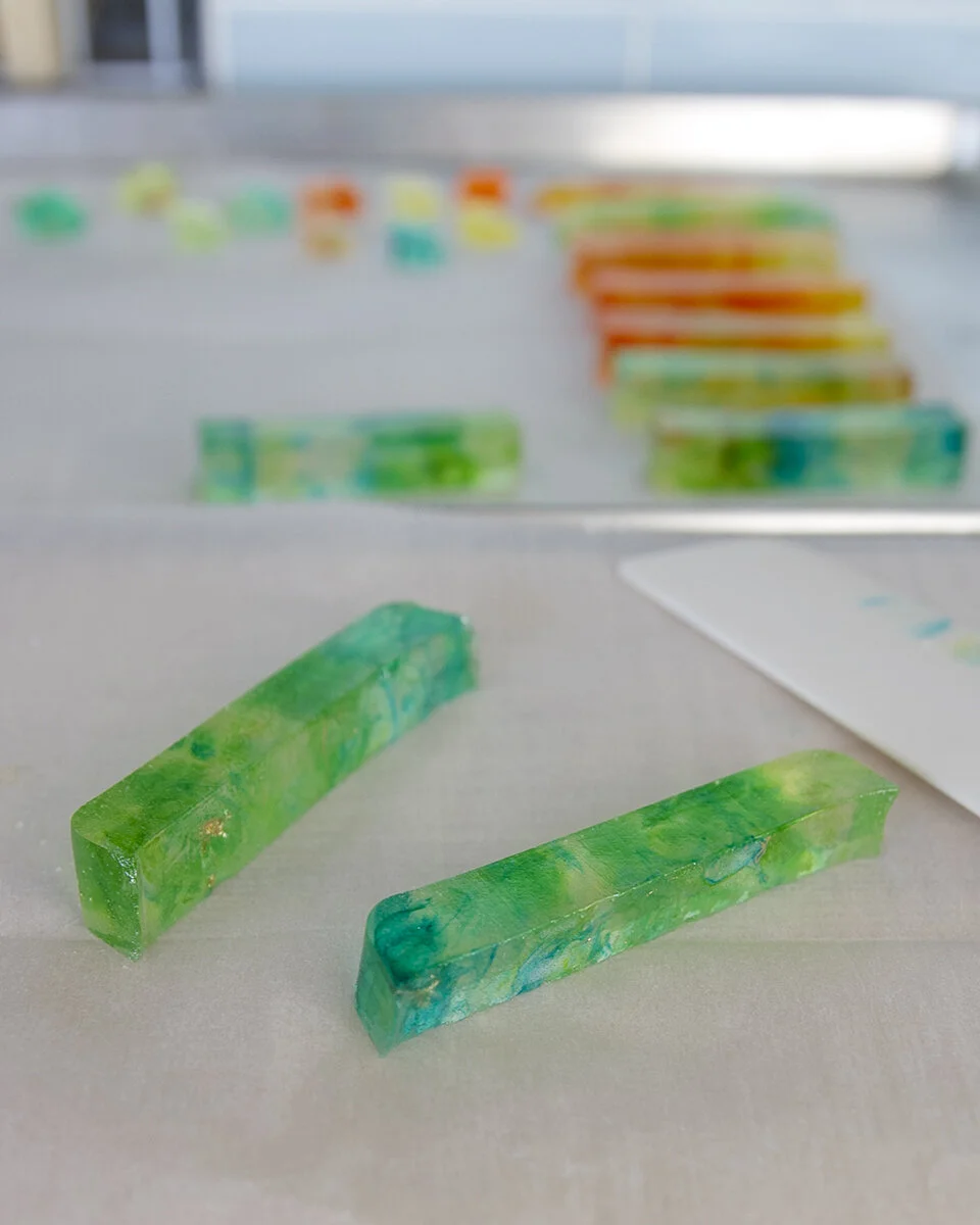 kohakuto (agar agar crystal jelly candy)t-square in the kitchen