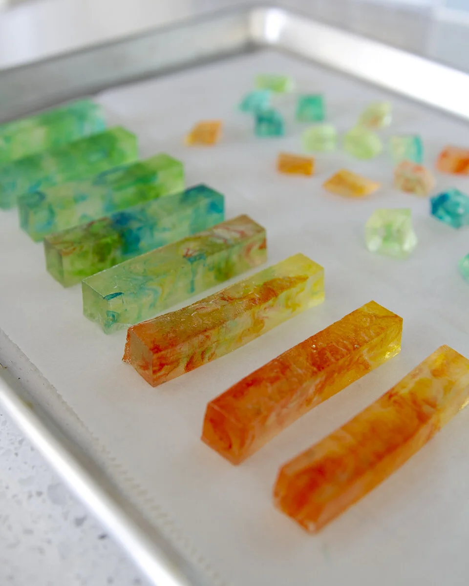 kohakuto (agar agar crystal jelly candy)t-square in the kitchen