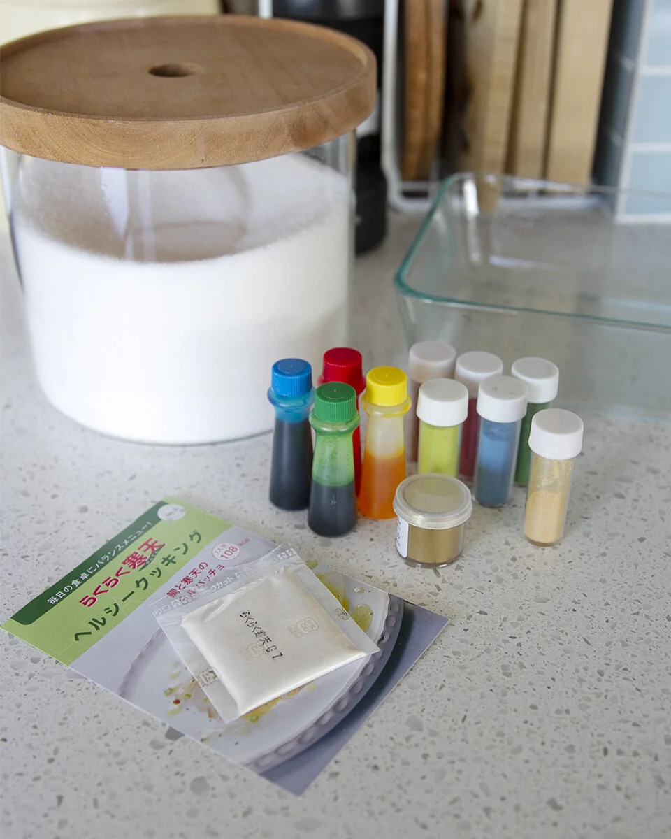 kohakuto (agar agar crystal jelly candy)t-square in the kitchen