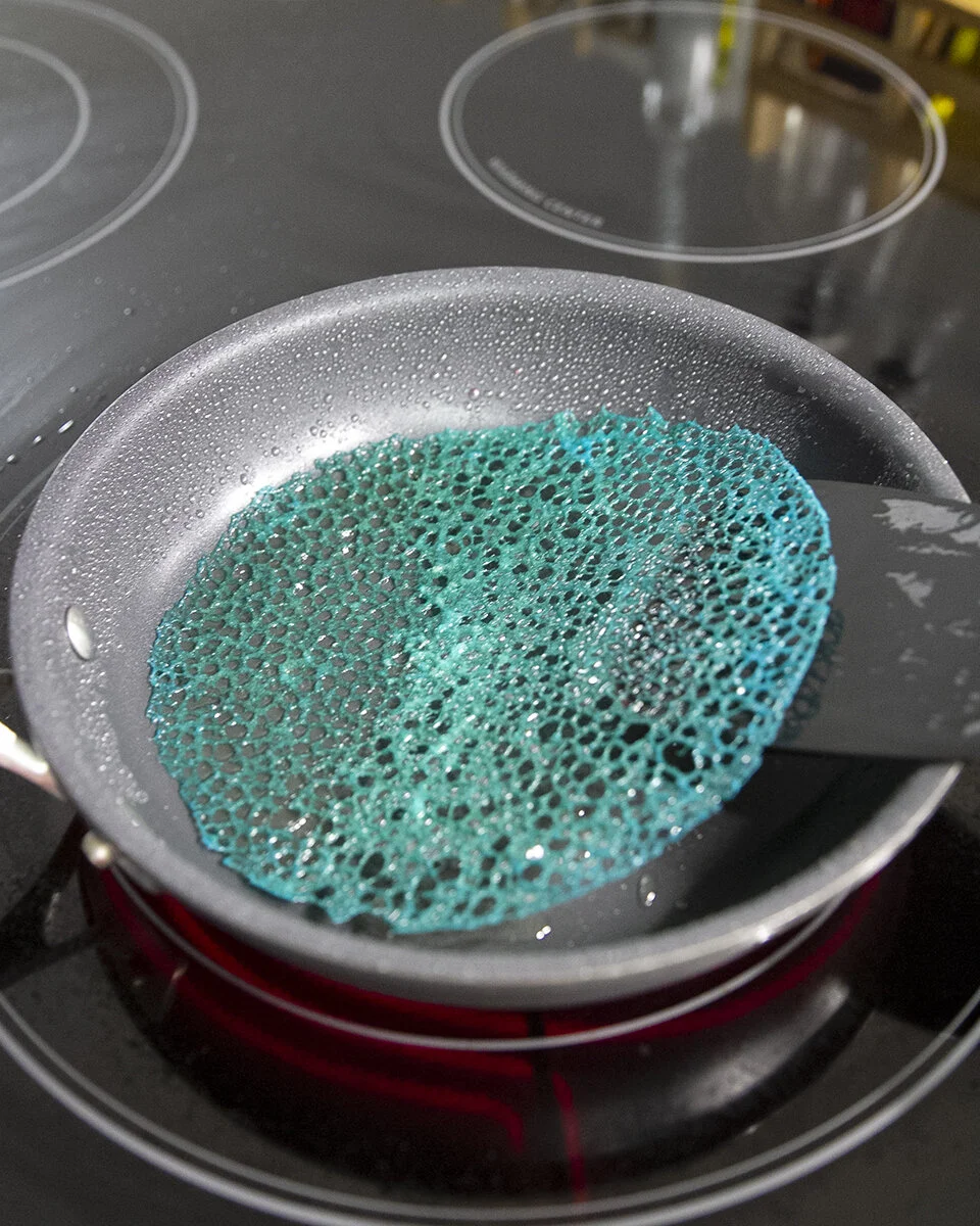 fruits w/ coral tuilet-square in the kitchen