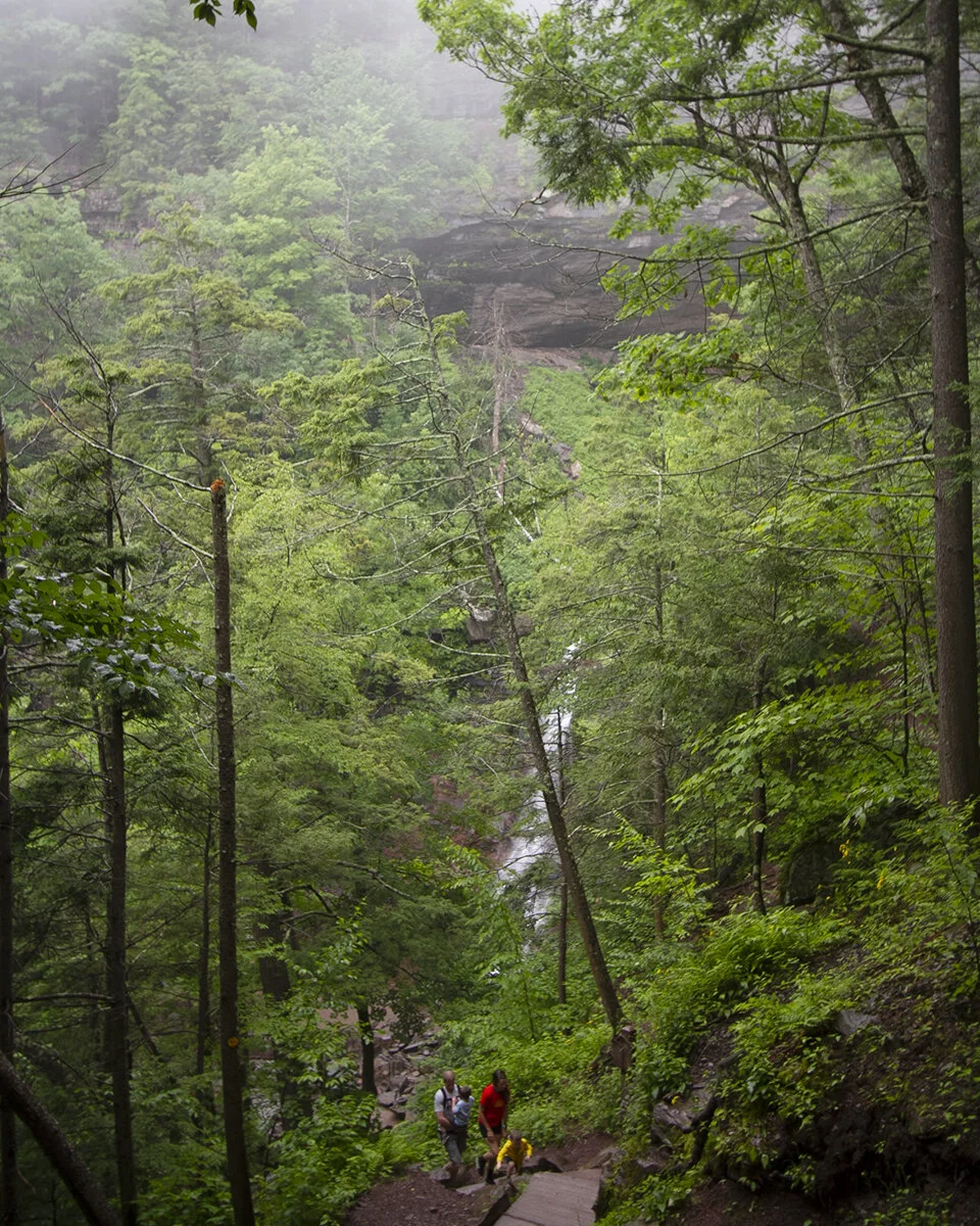 eastern catskills getaway house & kaaterskill fall, new york - july ...