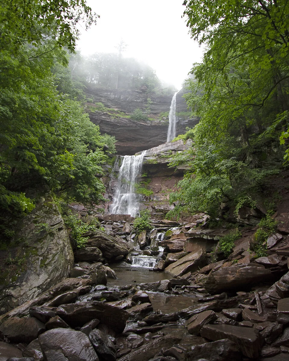 eastern catskills getaway house & kaaterskill fall, new york - july ...