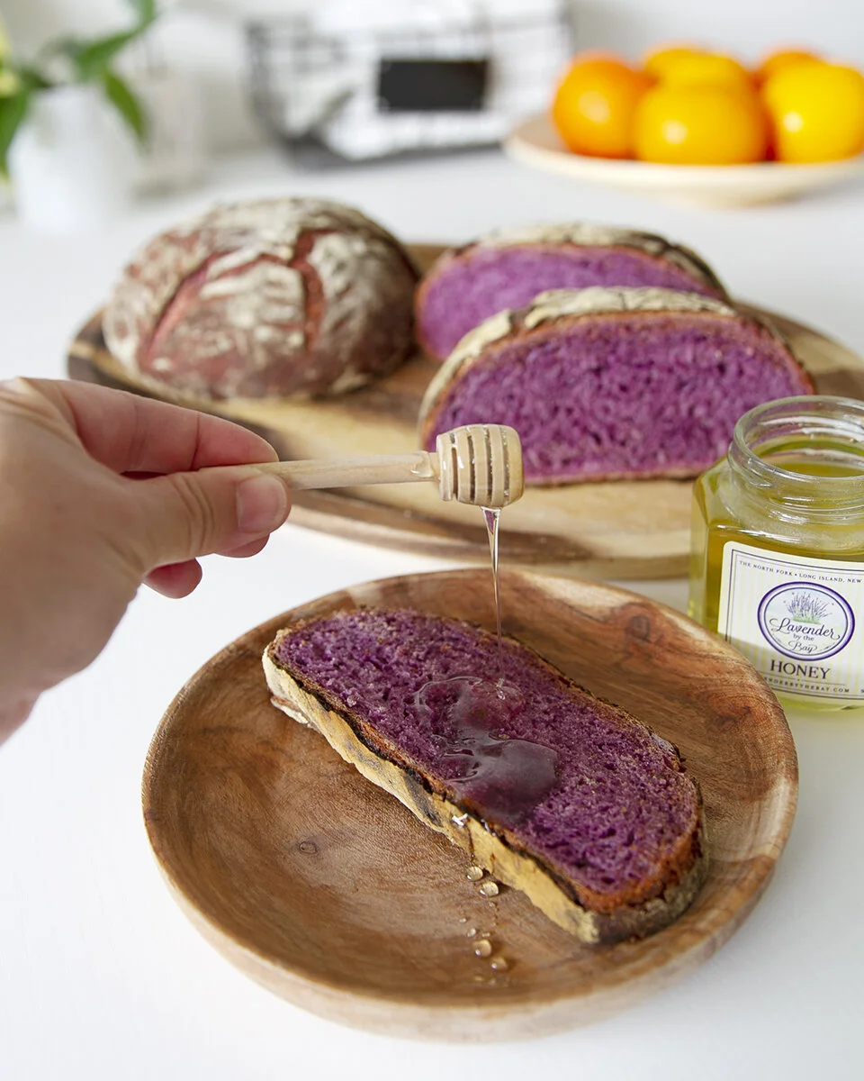 ube breadt-square in the kitchen