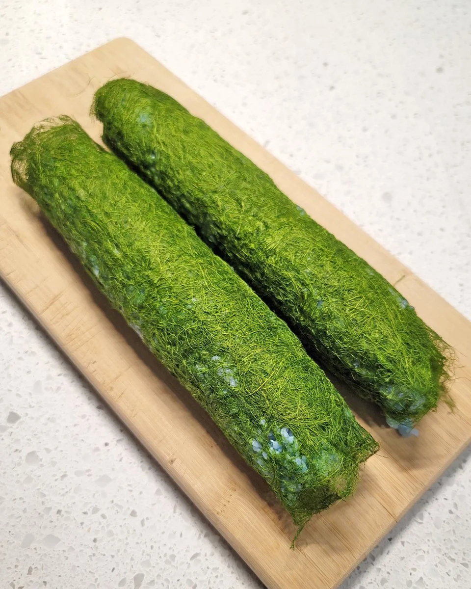 gamtae (ecklonia) wrapped ricet-square in the kitchen