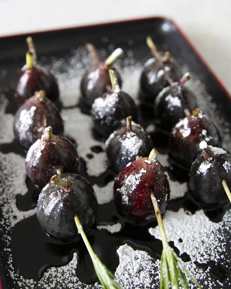 french toast & caramelized fig w/ balsamic saucet-square in the kitchen