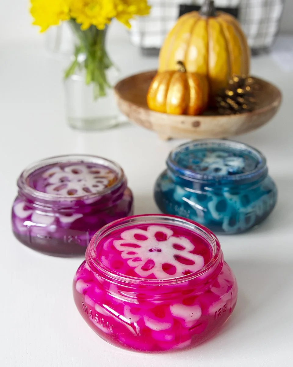 lotus root picklet-square in the kitchen