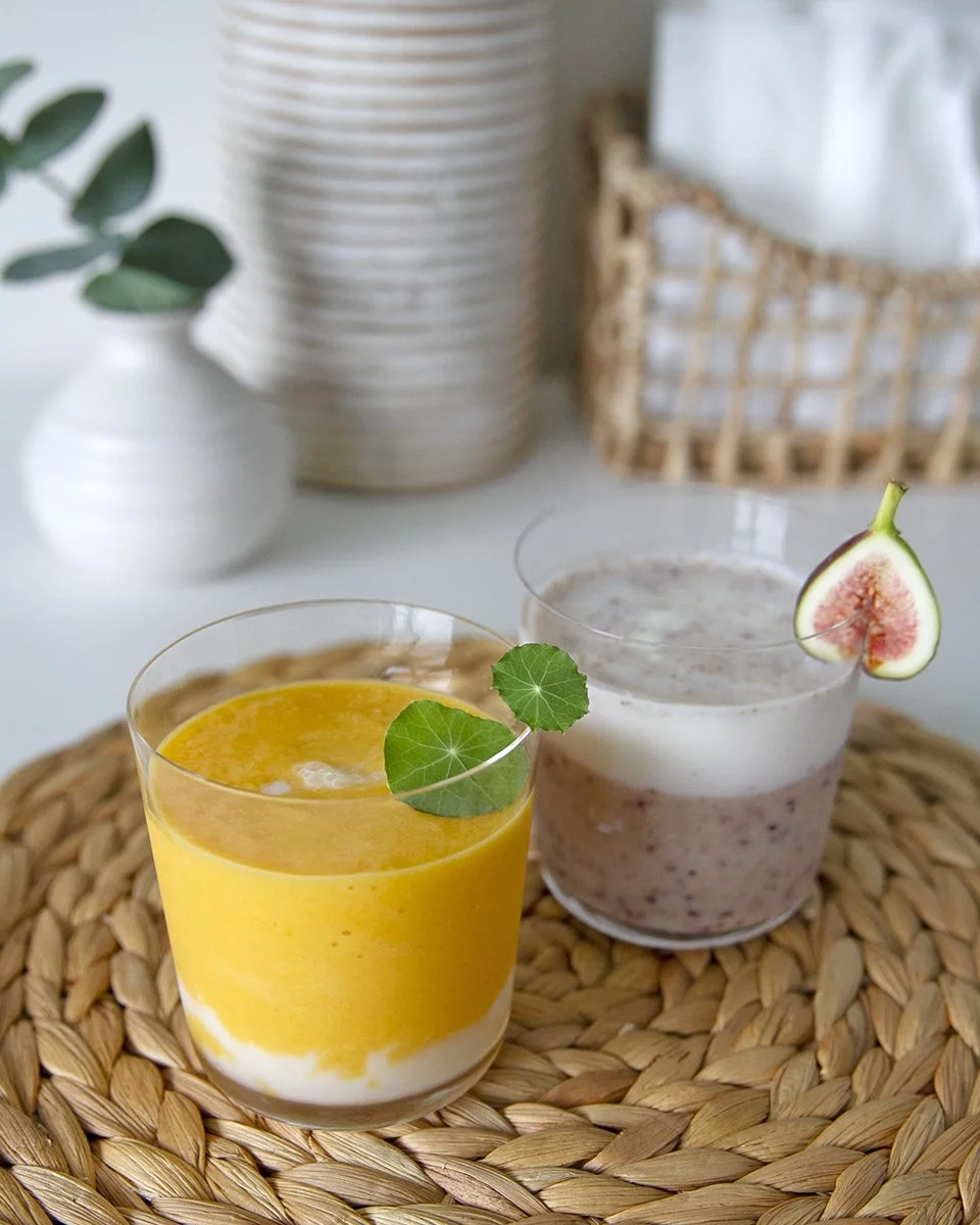 mango & fig milk t-square in the kitchen