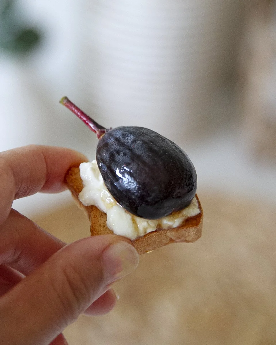 fruit burata w/ balsamic honey t-square in the kitchen