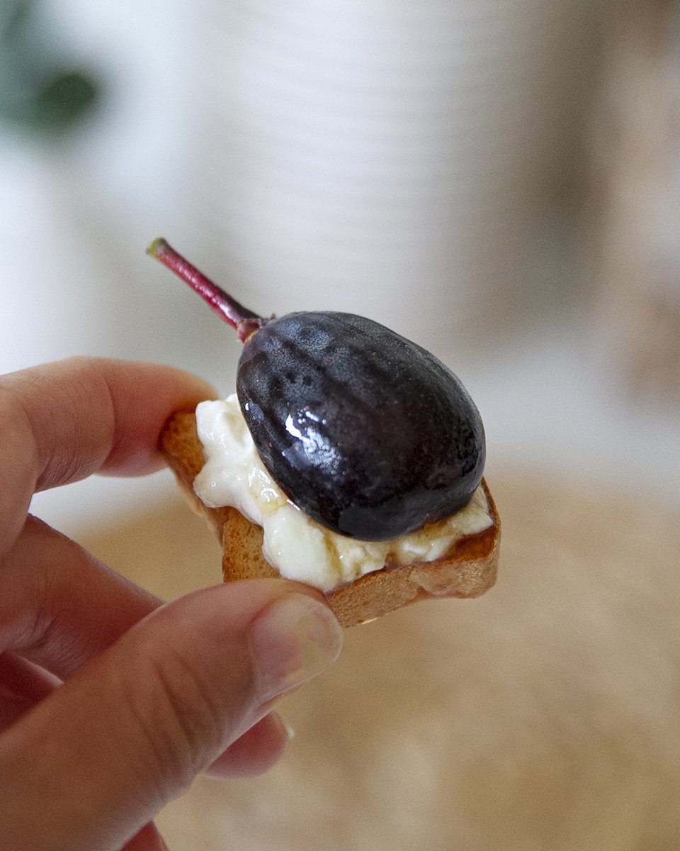fruit burata w/ balsamic honey t-square in the kitchen