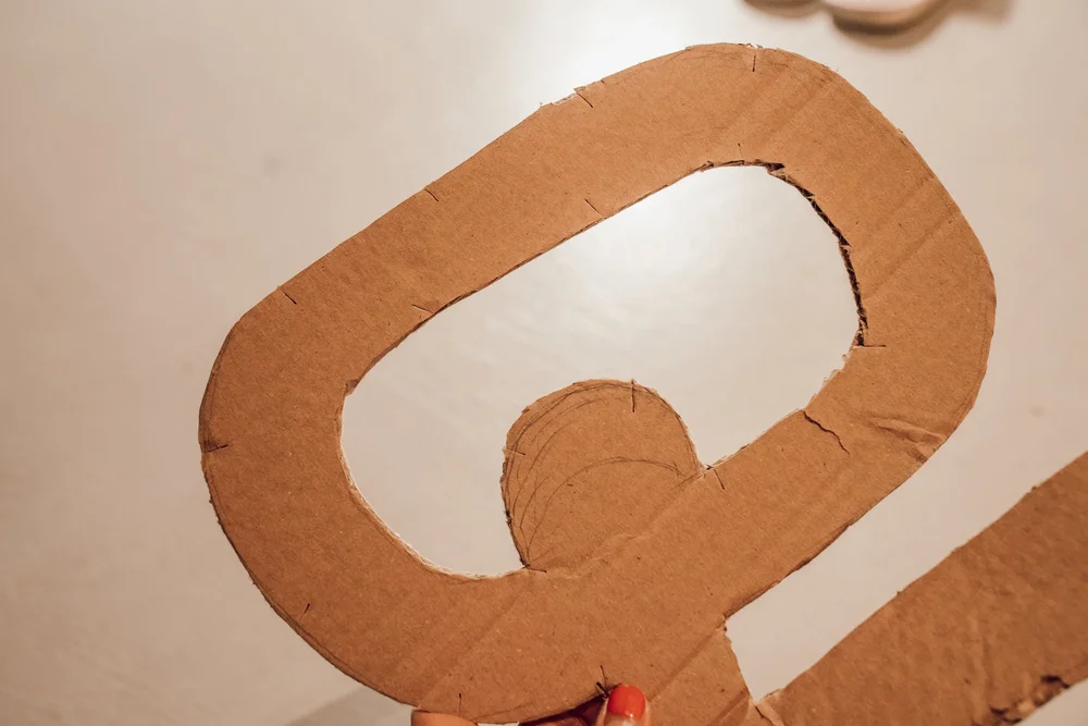 Girl and The Word - DIY Cardboard Marquee Sign!