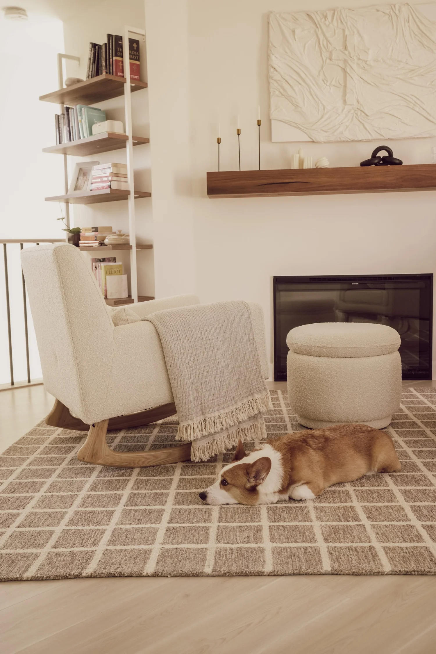 Girl and The Word - Decorating Our Cozy Home Library