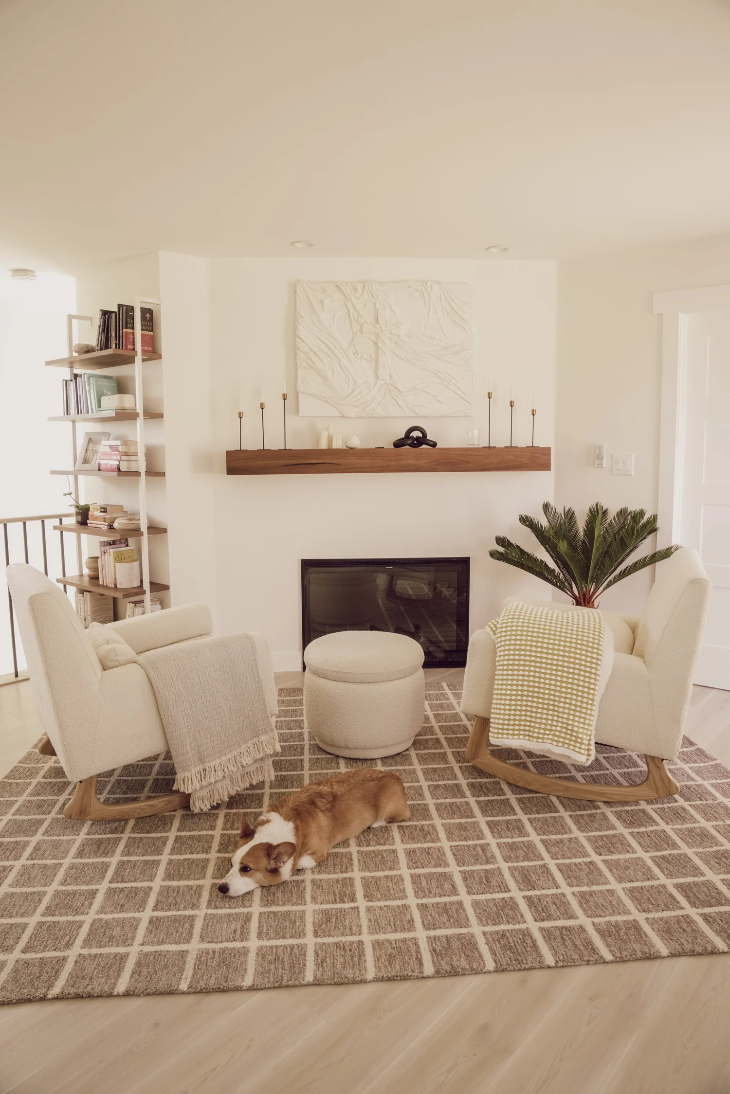 Girl and The Word - Decorating Our Cozy Home Library