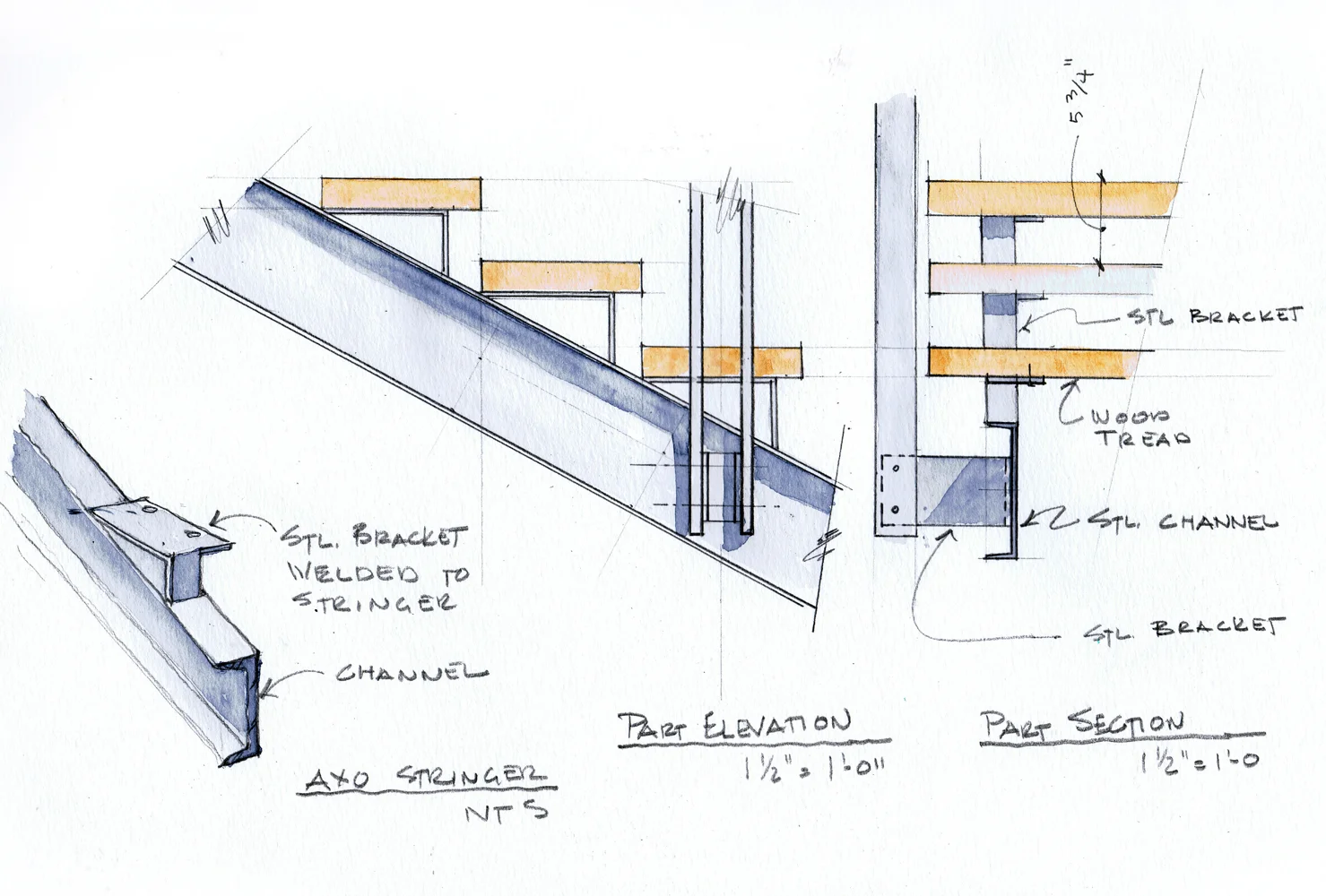 Stairs Drawing Detail