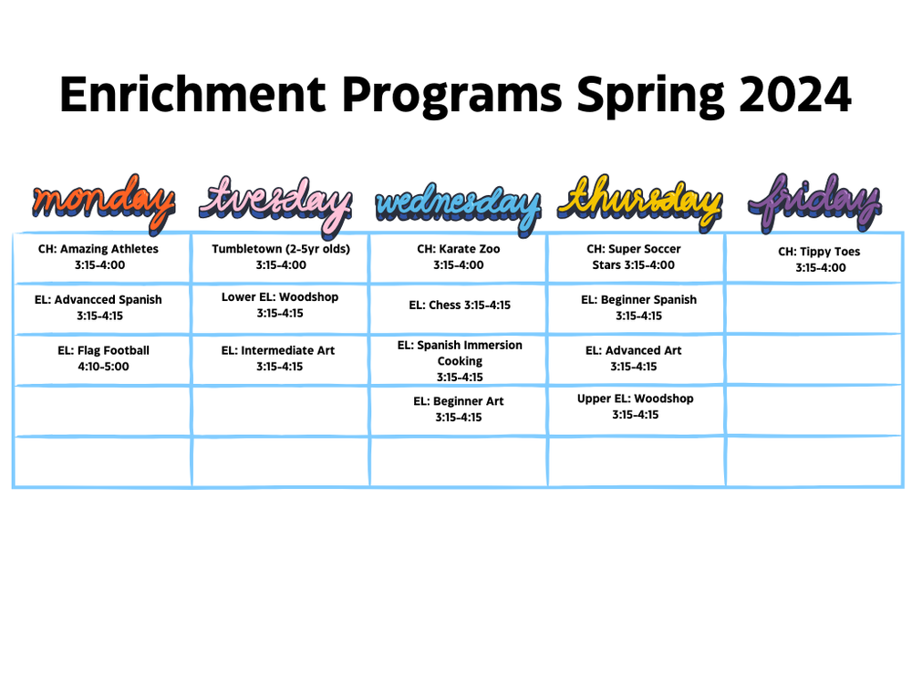 Enrichment Programs — Creo School