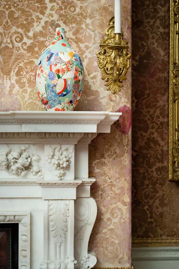 Ceramic Patchwork by Zoe Hillyard at Unravelling Uppark - Design Hunter