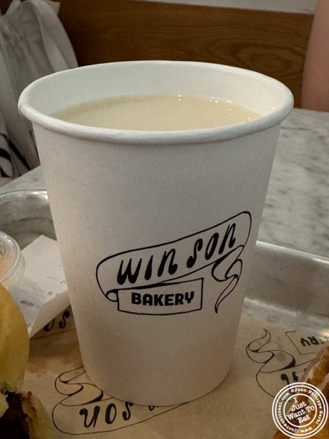 Scallion pancake sandwich at Win Son Bakery in Brooklyn — I Just Want ...